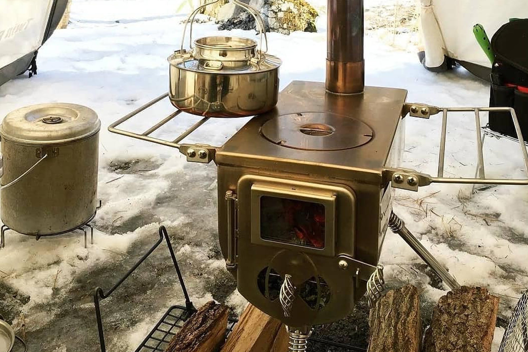 Why choose an External Air wood burning stove as a tent stove?