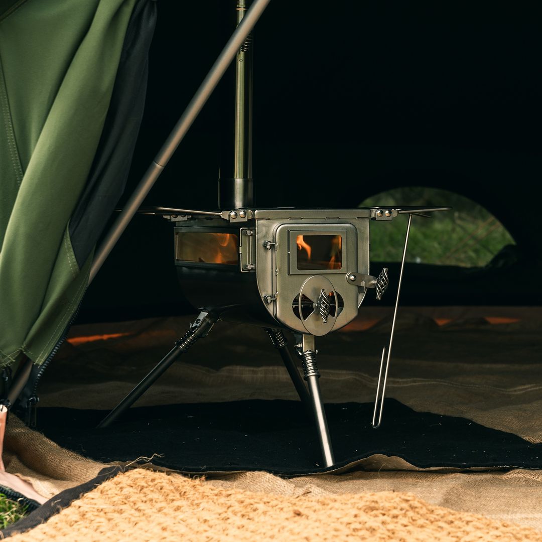 Winnerwell Woodlander Double View 1G Stainless Steel Tent Wood Stove